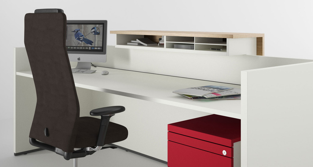 Basic C Reception Desk | Margolis Furniture